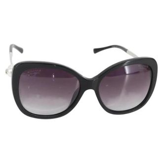 Chanel Pre-owned Metall Sonnenbrille - - Pre-owned - Damen - Schwarzk - ONE SIZE