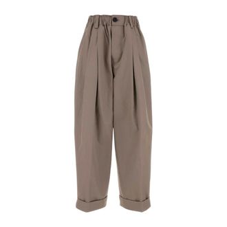 Marni Wide Pantalons - Femme - Pantalons - Beige - Taille: 34 FR