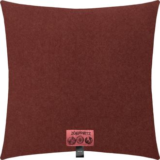 Zoeppritz Soft-Fleece-Kissenbezug - Polarfleece-Kissenbezug mit Häkelstich - Flauschige Kissenhülle - 40x40 cm - 851 Copper Coin - von zoeppritz since 1828, 702