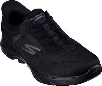 Skechers Baskets Go Walk 7 Valin pour Homme, Noir, 42.5 EU