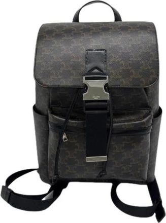 Celine Pre-owned Vintage Backpack - Homme - Pre-owned - Brun - Taille: ONE Size