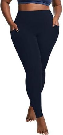Generic Legging doublé en polaire pour femme - Grande taille - Pantalon de yoga pour femme - Pantalon dhiver long et mince - Taille haute - Legging dhiver cha