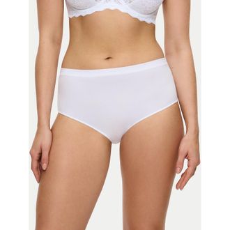 Triumph Klassischer Damenslip mit hoher Taille Sense Of Modal 10224787 Wei&szlig;