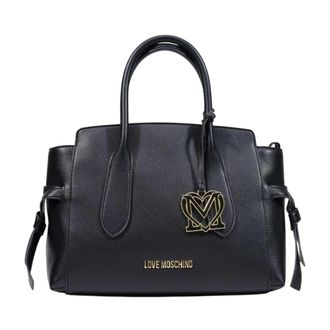 Love Moschino Gro&szlig;e strukturierte Handtasche - - Bags - Damen - Schwarzk - ONE SIZE