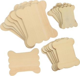 Aboofan 18 St&uuml;ck Holz Garnwickelbrett Fadenhalter F&uuml;r Stick- N&auml;h Und Strickgarn Robuste Garnspulen Organizer F&uuml;r Kreuzstich Und Handgefertigte Garne