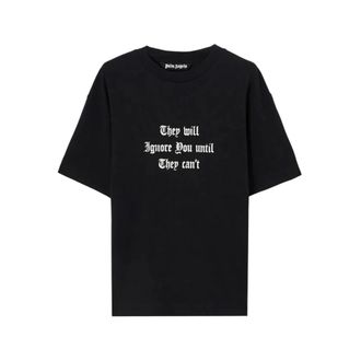 Palm Angels Statement Regular Tee - - Tops - Herren - Schwarzk - L