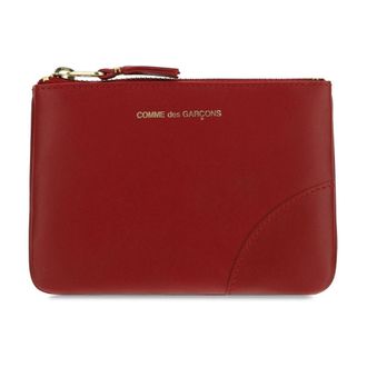 Comme Des Gar&ccedil;ons Rote Leder Geldb&ouml;rse - - Accessories - Damen - Rot - ONE SIZE