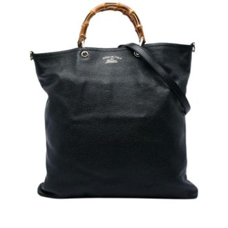 Gucci Sac fourre-tout en bambou doccasion - Femme - Pre-owned - Noir - Taille: ONE Size
