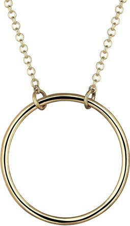 Elli Halskette Damen Kreis Geo Minimal in 925 Sterling Silber vergoldet