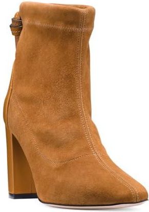 Generic Bottines &agrave; Talon Bloc &eacute;pais de Couleur Unie pour Femmes, Bottines Courtes &eacute;l&eacute;gantes en Faux Daim, Chaussures Habill&eacute;es Confortables et D&eacute;contract&eacute;es &agrave;