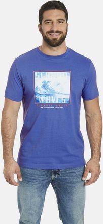Jan Vanderstorm T-Shirt GERFRIED mit Wellen-Print