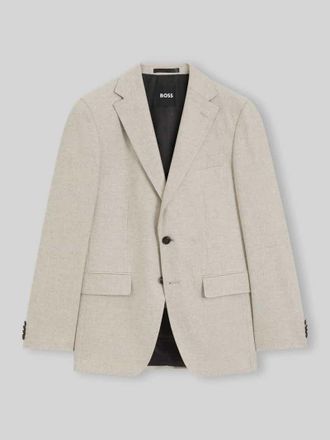 HUGO BOSS Slim Fit Sakko aus Wolle mit Brusttasche