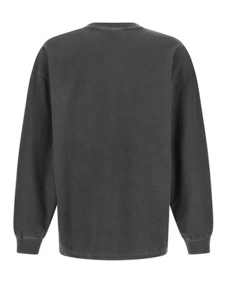 Carhartt Work in Progress Mens T-Shirt Loose Pocket Black Garment Dyed Organic Cotton Single Jersey T-Shirts And Polos