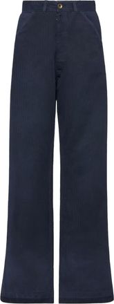 Maison Margiela Cordhose mit Knopfverschluss - Blau