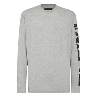 Philipp Plein T-Shirt Rundhals - - Tops - Herren - Grau - M