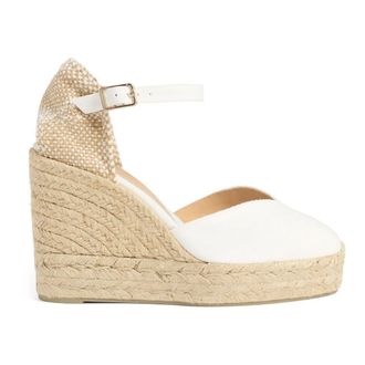Castaner Femme, Chaussures, Blanc, Taille: 38 EU Chiarita/8Ed/001 Compensées de 11 cm