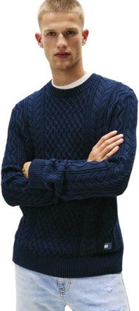 Tommy Jeans Badge Cable Knit M - Pullover - Herren