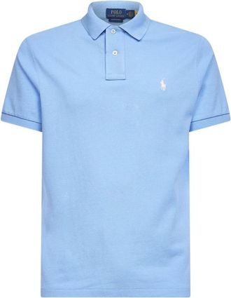 Polo Ralph Lauren Homme, Tops, Bleu, Taille: 2XL Polo en maille coupe slim personnalis&eacute;e