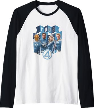 MARVEL The Fantastic Four: First Steps Vintage Style Team Raglan