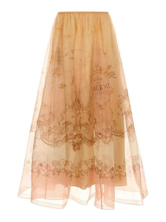 Zimmermann Jupe Longue - Beige