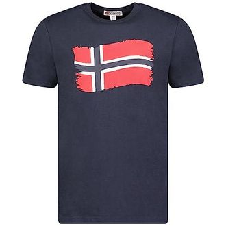 Geographical Norway T-shirt &agrave; manches courtes JORENT pour homme, bleu marine, M