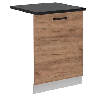 Vicco Panneau de lave-vaisselle R-Line, Ch&ecirc;ne de force dor&eacute;, 60cm, pt Anthracite Vicco