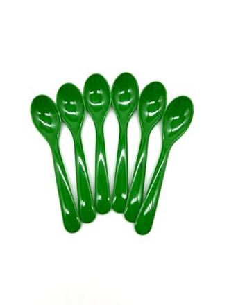 Kimmel Eierl&ouml;ffel Babyl&ouml;ffel Dessertl&ouml;ffel (6 St&uuml;ck) Mehrweg, Kunststoff, Gr&uuml;n, 21-000-3304-1