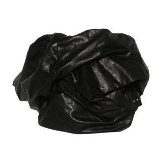Rick Owens Leder Top - - Tops - Damen - Schwarzk - S