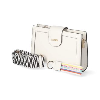 L.Credi L.Credi Damen Schultertasche/Umh&auml;ngetasche MIRJA Wei&szlig; Synthetik, Gr&ouml;&szlig;e:-, Farbauswahl:wei&szlig;