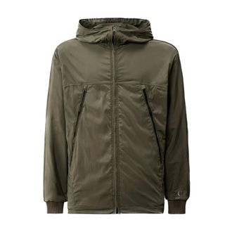 C.P. Company C.p. Company - SweaT-shirt &agrave; capuche r&eacute;versible en coton m&eacute;lang&eacute; - Homme - Pulls - Vert - Taille: S