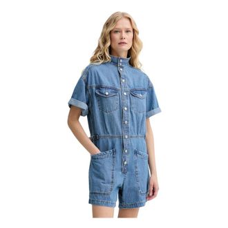Levi's Kurzarm-Surplus-Romper - - Jumpsuits & Playsuits - Damen - Blau - XS