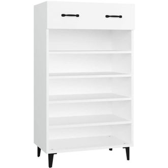 vidaXL Schuhschrank Wei&szlig; 60x35x105 cm Holzwerkstoff Vidaxl