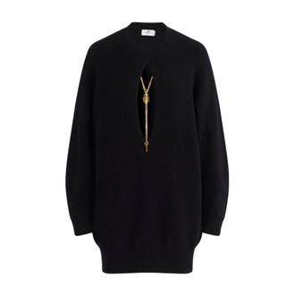 Elisabetta Franchi Damen, Strickwaren, Schwarzk, SGr&ouml;&szlig;e