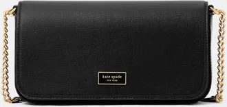 Kate Spade New York Kate Spade Serena Portemonnaie Mit Kette f&uuml;r Frauen in Schwarz | LEDER