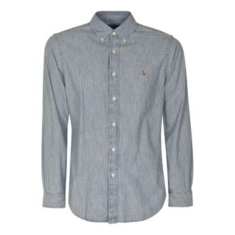 Ralph Lauren Homme, Chemises, Bleu, Taille: L Chemise Sport en Chambray Denim