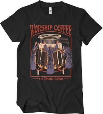 Steven Rhodes Worship Coffee T-shirt Noir, Noir, XXL
