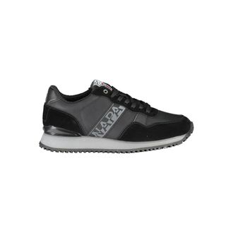 Napapijri Schwarze Kontrast-Sneaker mit Schn&uuml;rsenkeln - - Shoes - Herren - Schwarzk - 41 EU