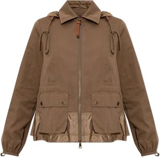 Moncler Femme, Vestes, Brun, Taille: 40 FR Adenium Jacket