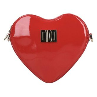Alviero Martini 1A Classe Sac bandouli&egrave;re en cuir verni - Femme - Sacs - Rouge - Taille: ONE Size