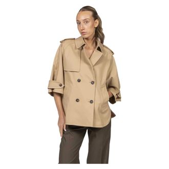 Fay Femme, Manteaux, Beige, Taille: 38 FR Caban Trench