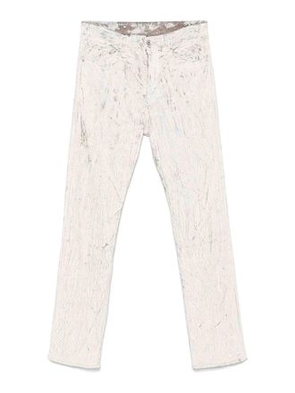 Rick Owens Casual Hose - Wei&szlig;