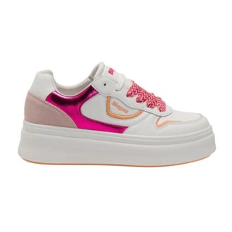 Blauer Wei&szlig;e Low-Top-Sneakers Fuxia - - Shoes - Damen - Mehrfarbig - 40 EU