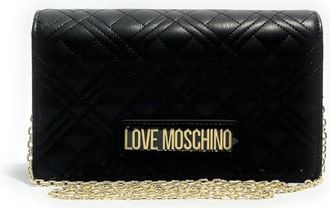 Moschino Moschino Sac femme Love &eacute;paule/bandouli&egrave;re matelass&eacute;e noir/or BS26MO46 JC4079PP1OLA0000 Taille du sac: PETIT