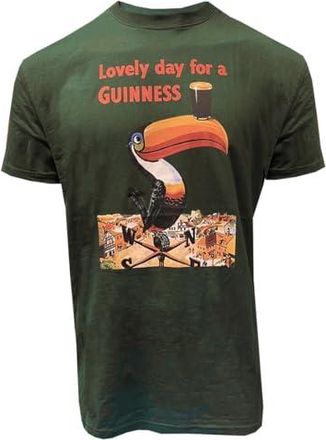 Guinness T-Shirt Lovely Day for a Toucan - Bottle Green Tee, vert bouteille, XXL
