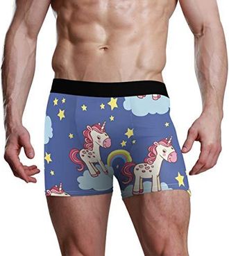 Montoj MontoJ Boxer stretch motif licorne fonc&eacute; pour homme inspir&eacute; du sport - - M