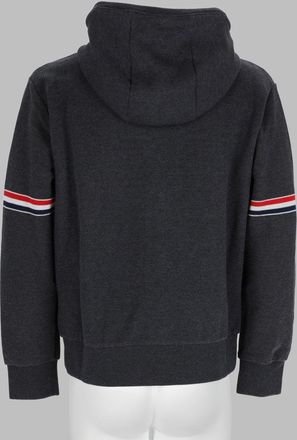 Thom Browne Cotton Piqu&eacute; Hoodie - Gray