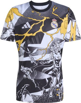 adidas Performance Real Madrid Avengers Prematch T-Shirt 2025/2026 Wei&szlig; weissschwarz, L Herren