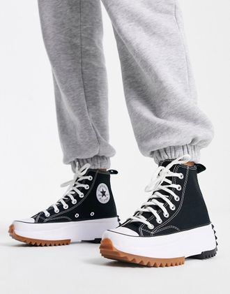 Converse Run Star - Baskets montantes de randonnée - Noir