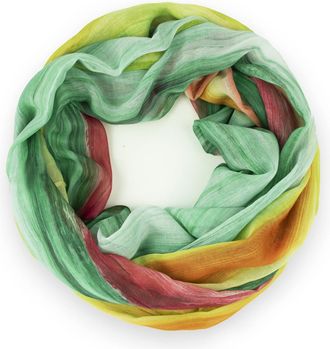 Glamexx24 Loop Schlauchschal für Damen, Farbverlauf Sommer Loop Rundschal Leichter Verlauf Regenbogen Sommerlicher Schal