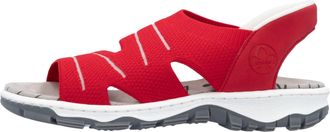 Rieker Damen 68895 Trekkingsandalen, Rot, 39 EU